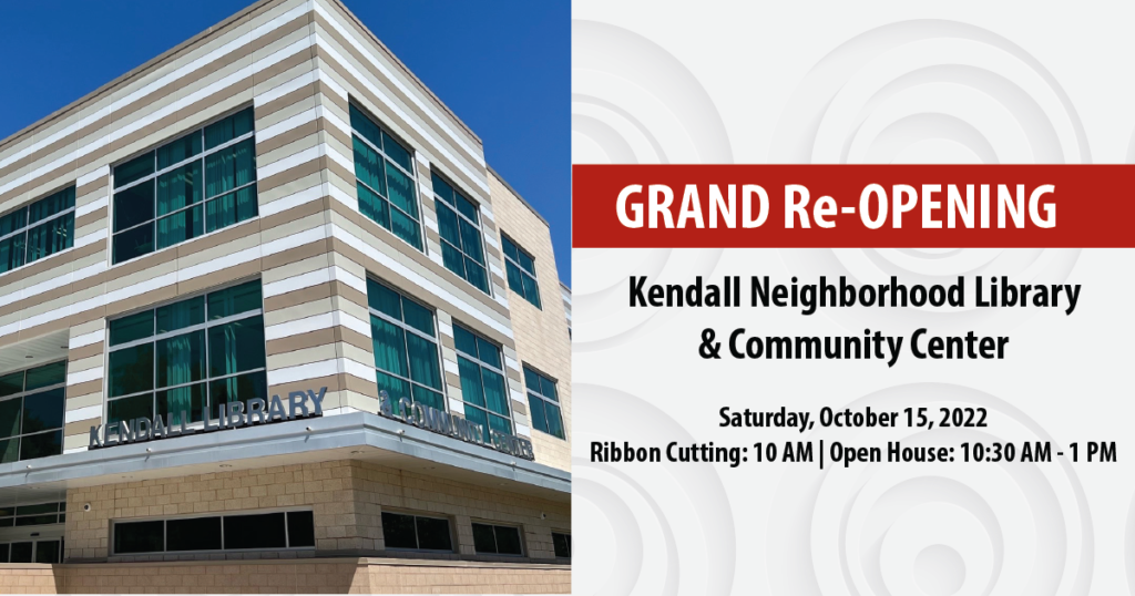 The Kendall Library & Community Center is re-opening! - The Energy ...