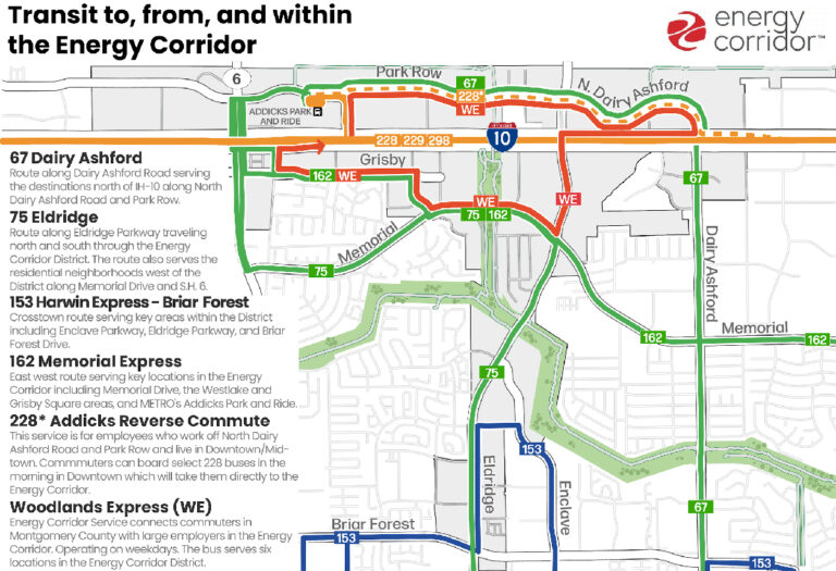 Public Transportation Options | The Energy Corridor District