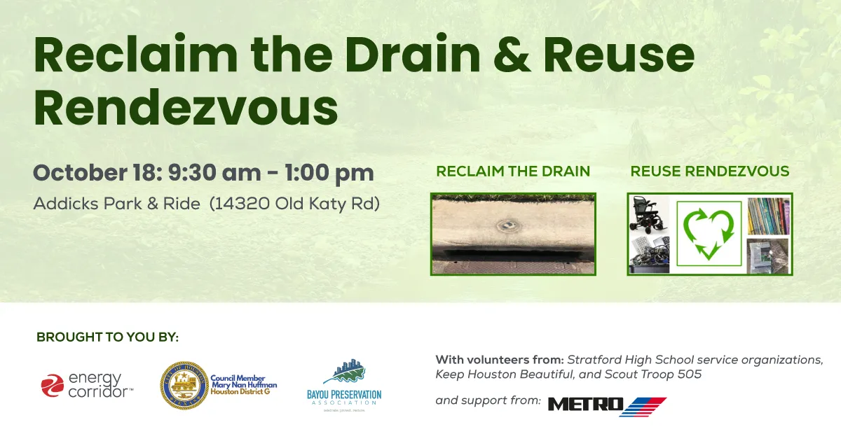 Reclaim the Drain & Reuse Rendezvous - The Energy Corridor District